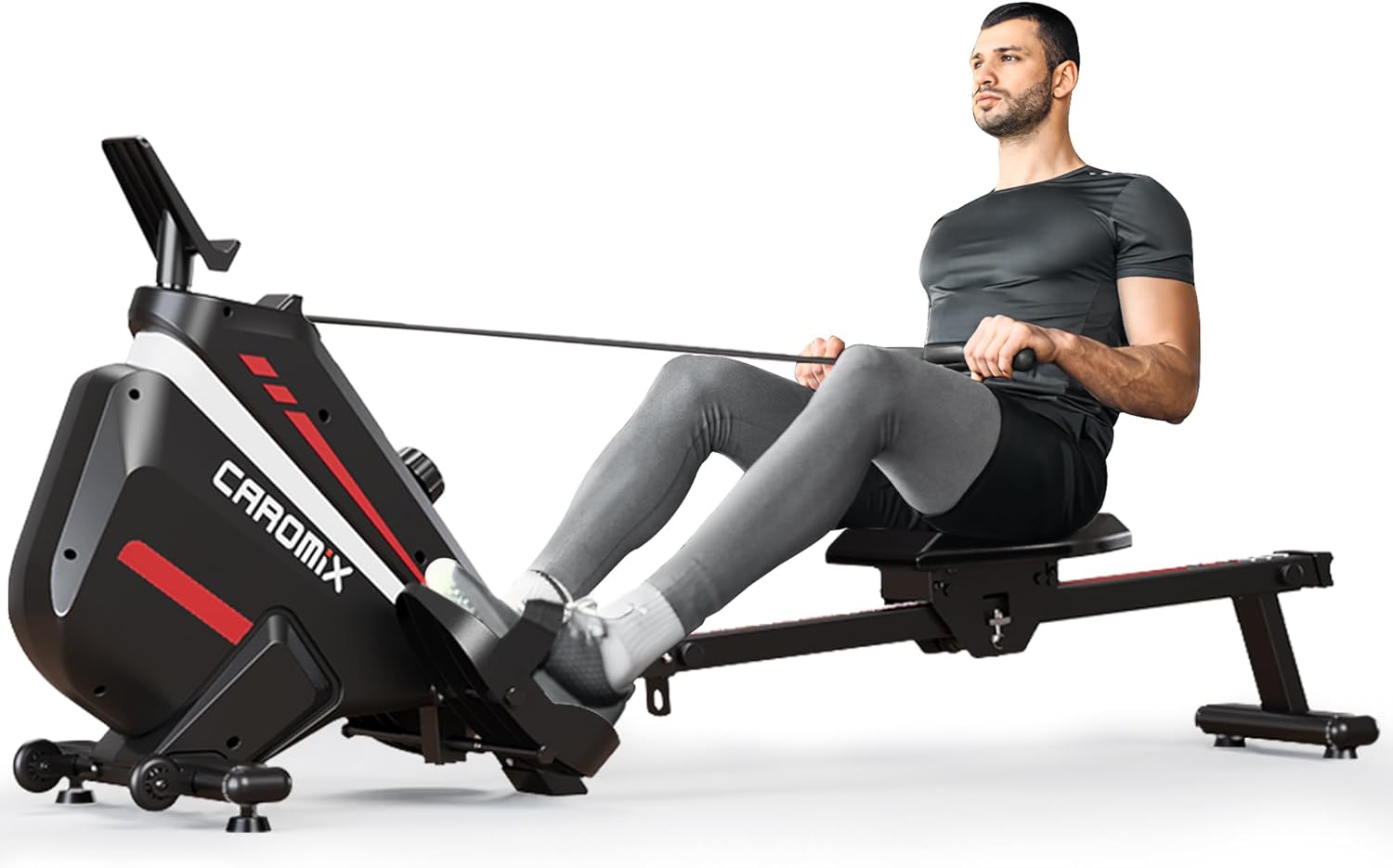 Amazon.com : Caromix Rowing Machine Magnetic Row Machine Foldable Rower ...