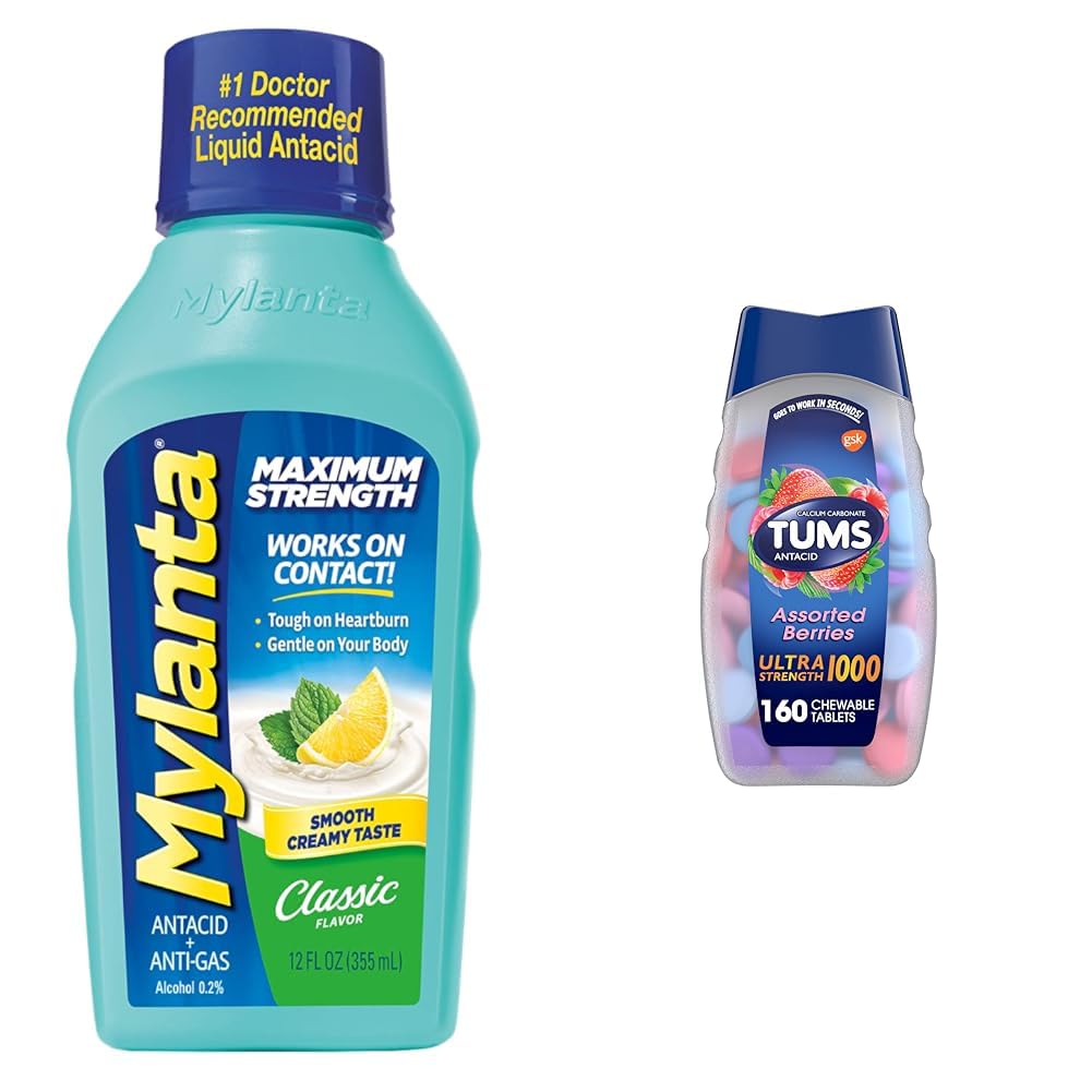 Mylantamylanta Antacid And Gas Relief Maximum Strength Formula Classic ...