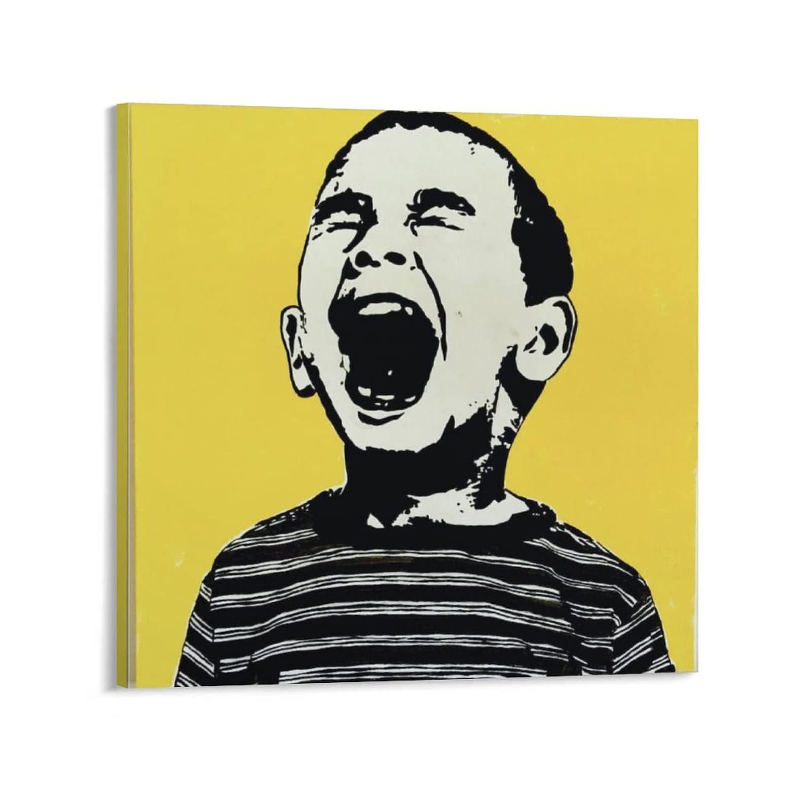 Boy Screaming Painting