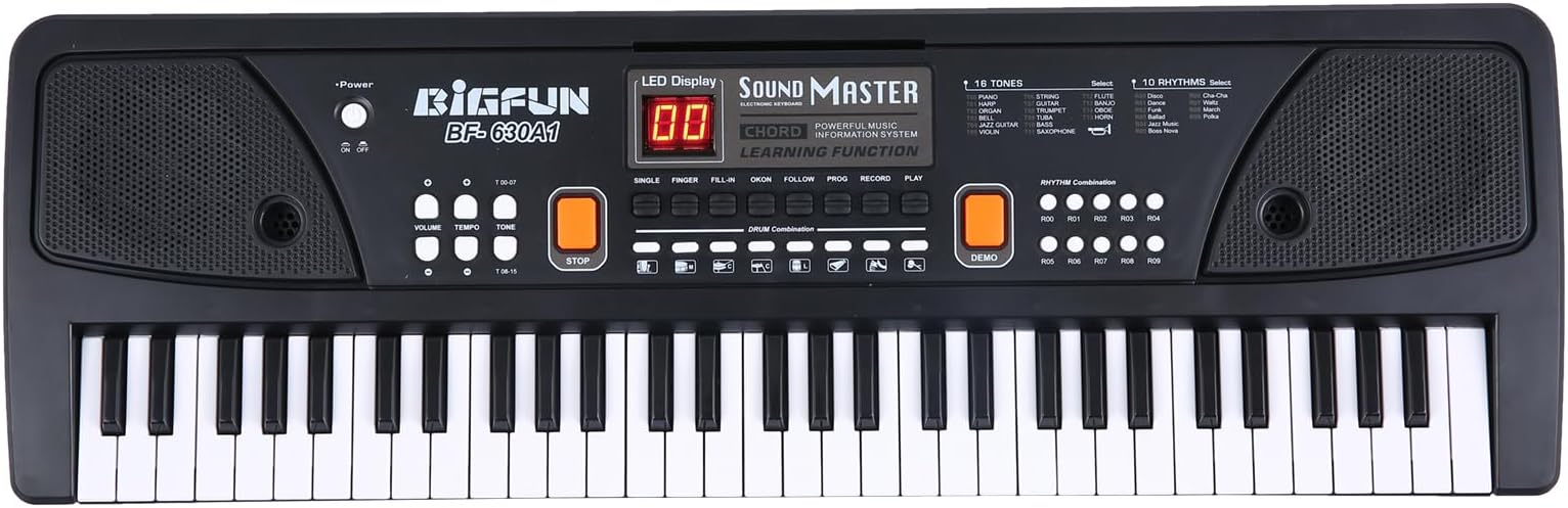RockJam RJ549 RockJam 49-Key Portable Digital Piano Keyboard with Power ...