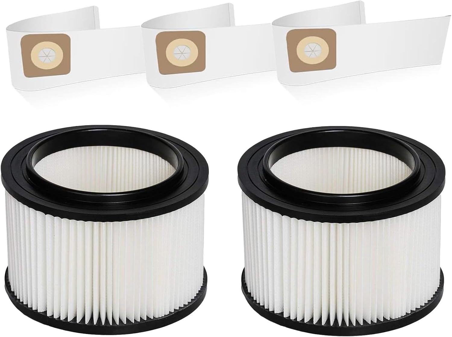 2 Pack 17810 Replacement Filter for Craftsman 4 Gallon Wet Dry Vacuum ...