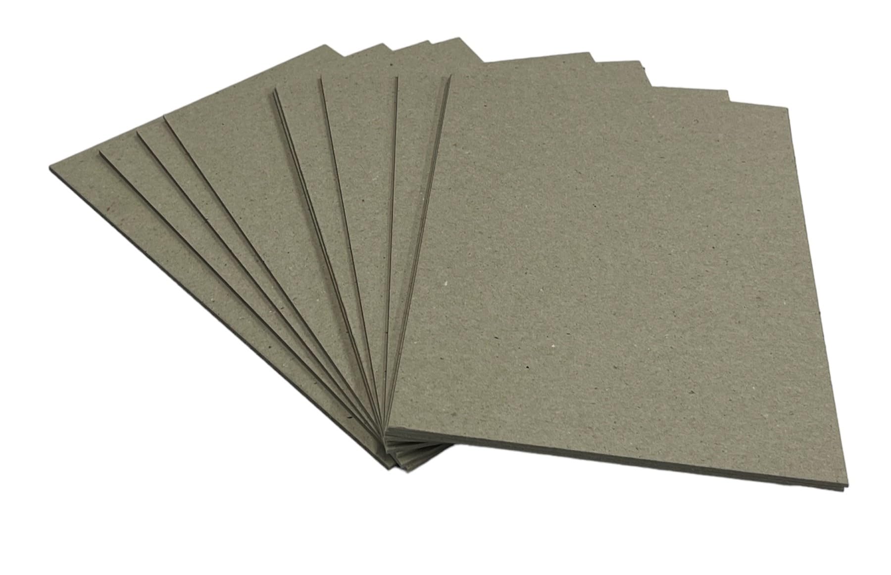 DJP A5 Greyboard Grey Backing Board 2mm 2000 Micron Extra Thick Craft ...