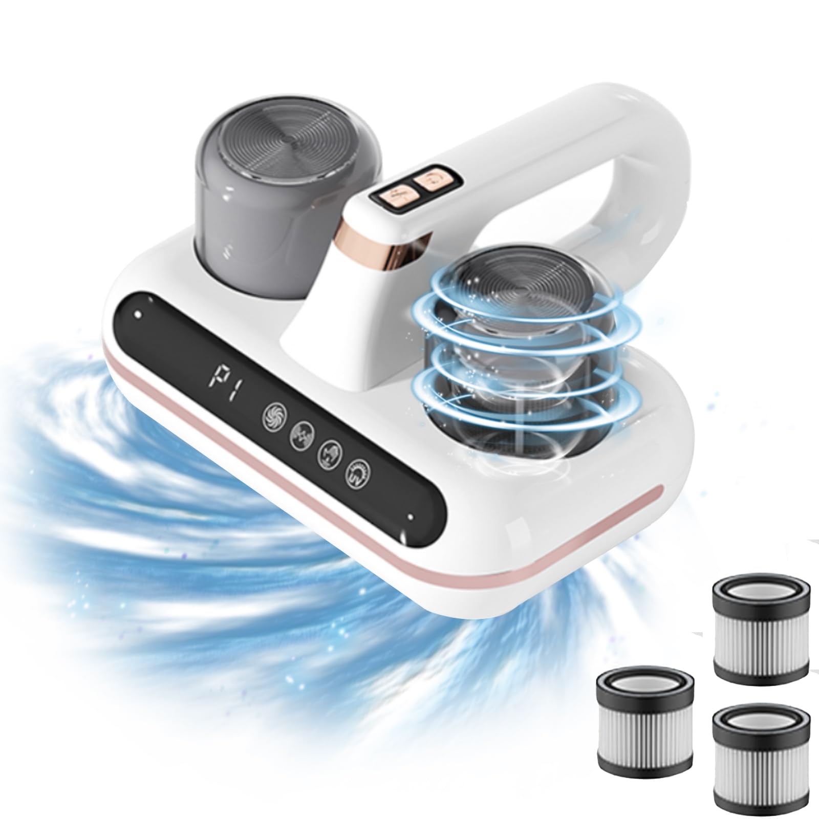 Mattress Vacuum Cleaner, Bed Vacuum Cleaner with UV-C Light and 3 ...