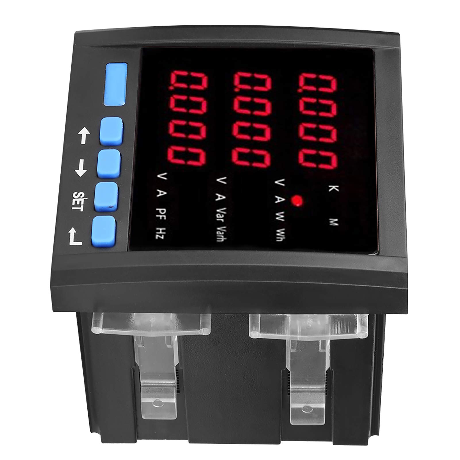 Buy 3 Phase Meter, LED Display Black 3 Phase Voltage Meter for ...