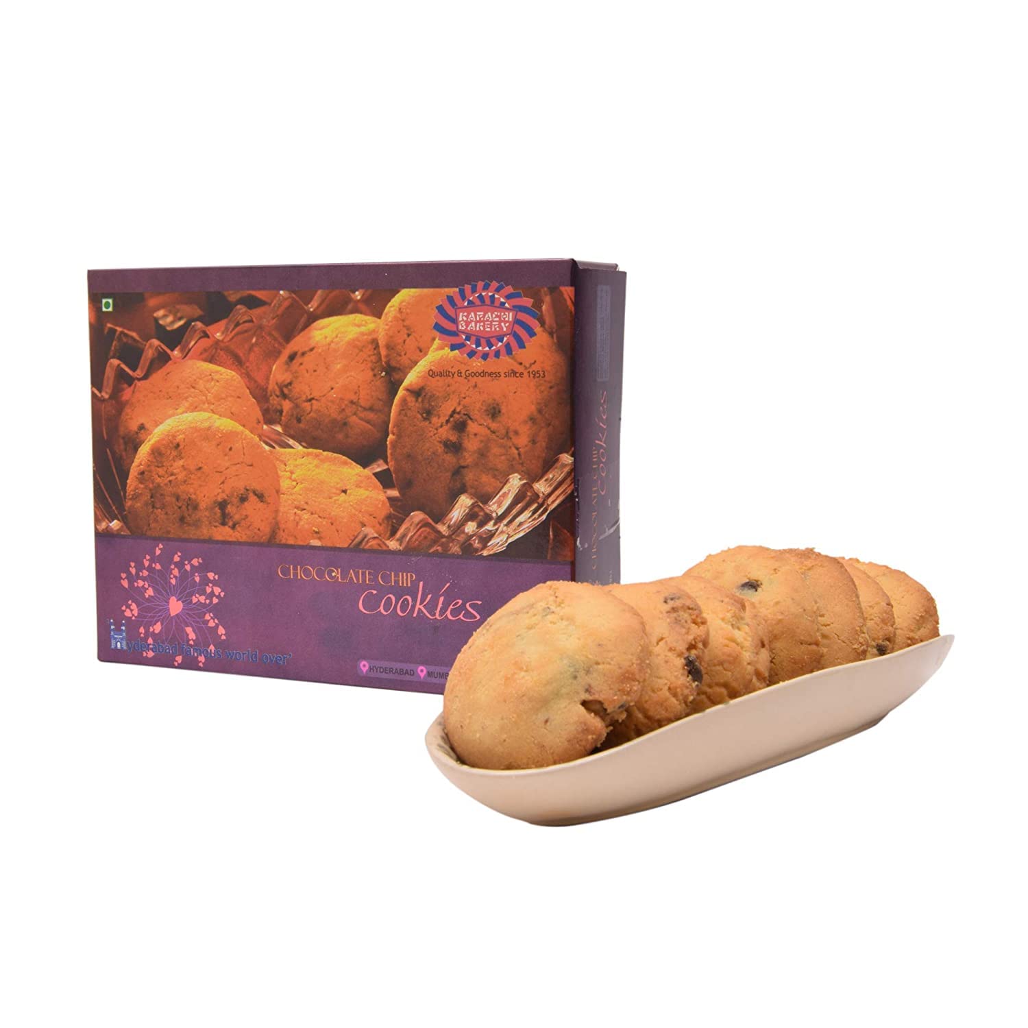 Karachi Bakery Double Choco Chip Cookies, 250g : Amazon.in: Grocery ...