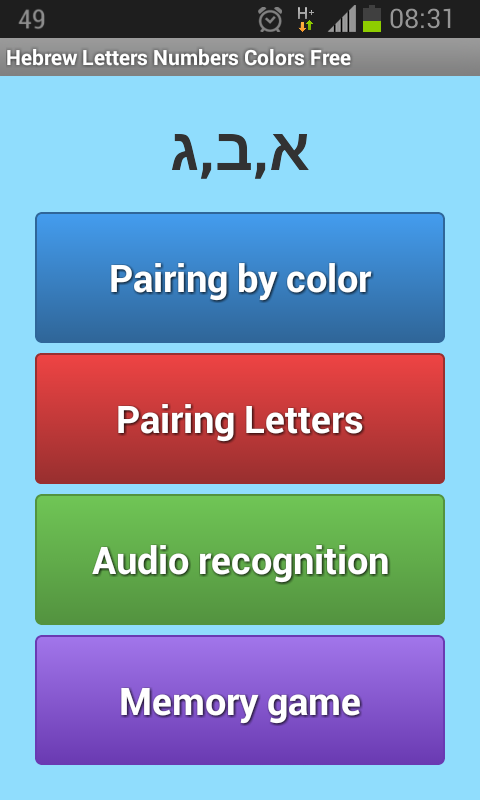 Hebrew Symbols For Numbers