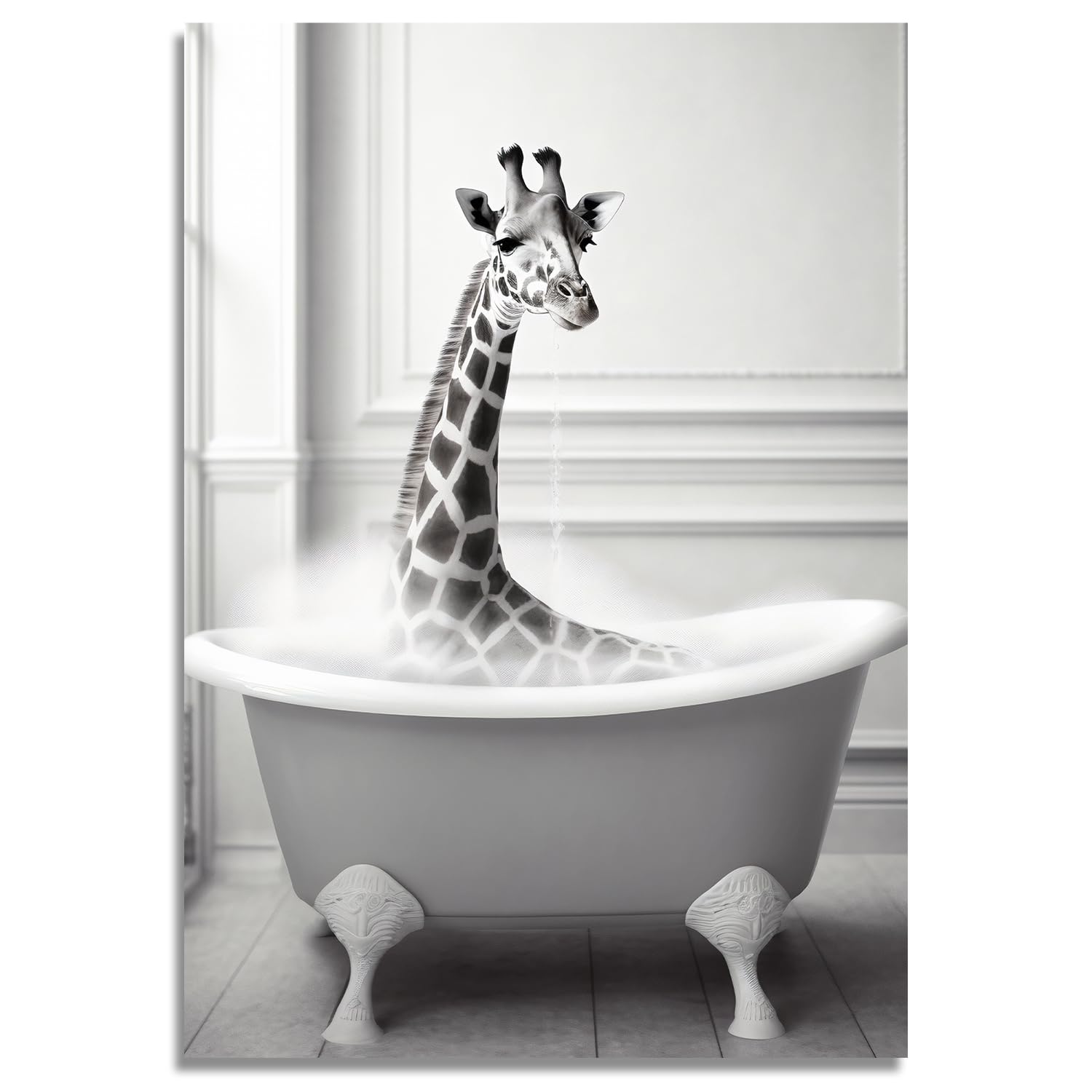 Giraffe Bathroom Decor African Safari Giraffe Bath Mat: Plush,