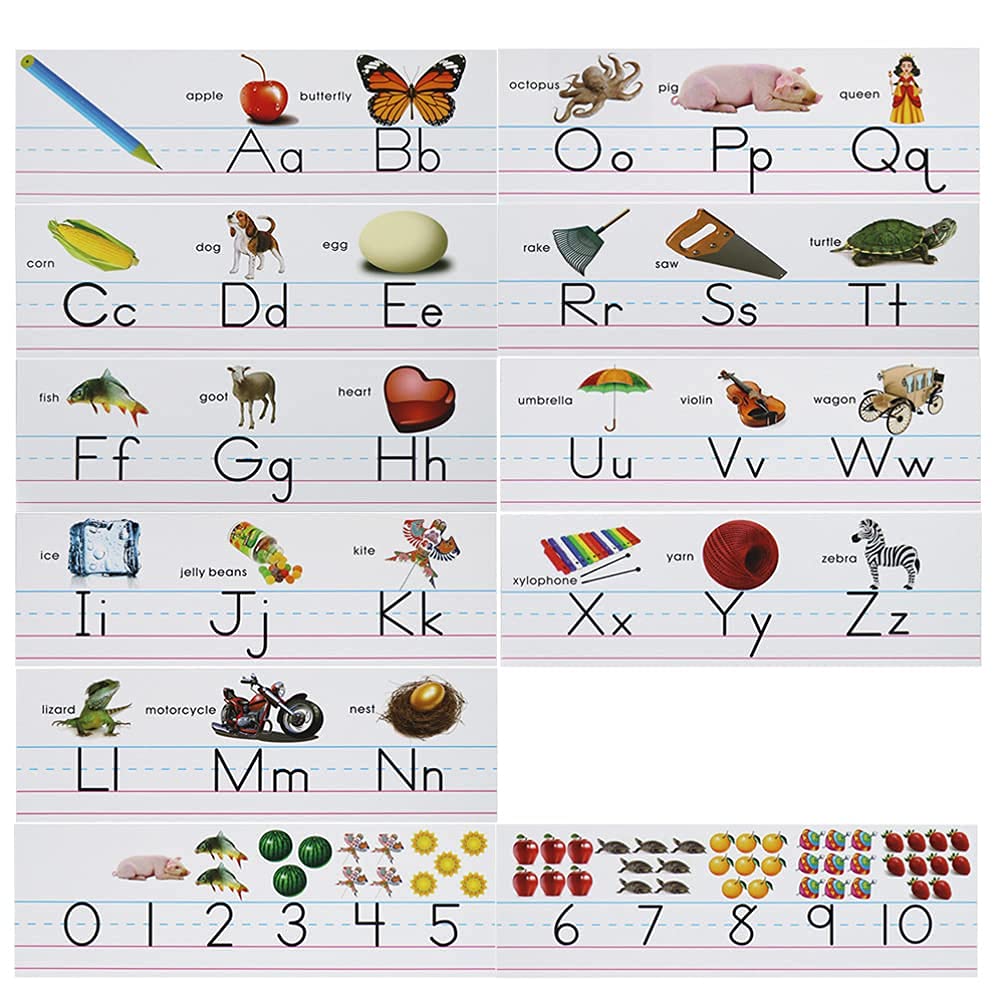 Tastak 1 Set Alphabet Number Flash Cards Abc Alphabet Letters ...