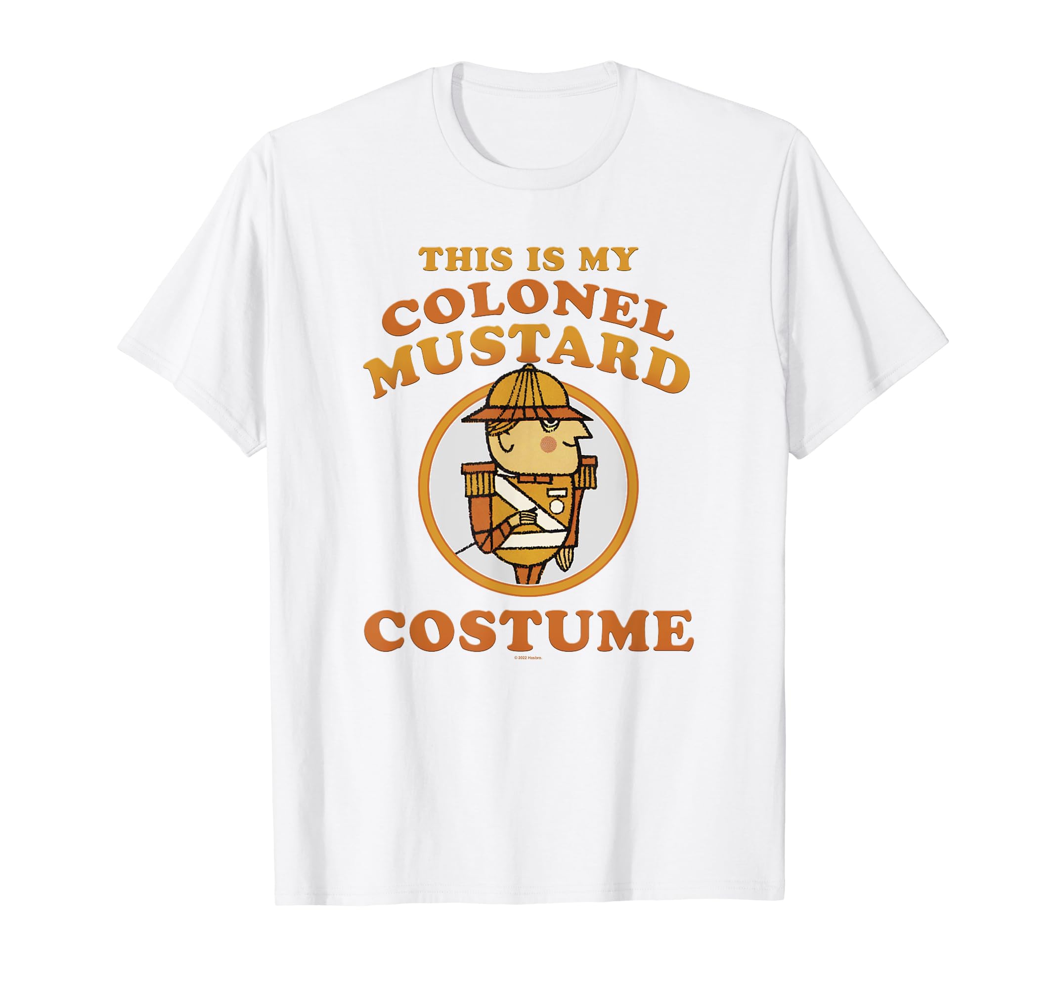 Amazon.com: Clue This Is My Colonel Mustard Costume T-Shirt : Clothing ...