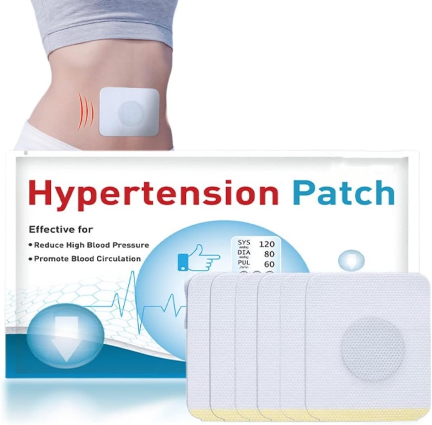 Amazon.com: Dioche Hypertension Patch, Blood Pressure Treatment Patches ...