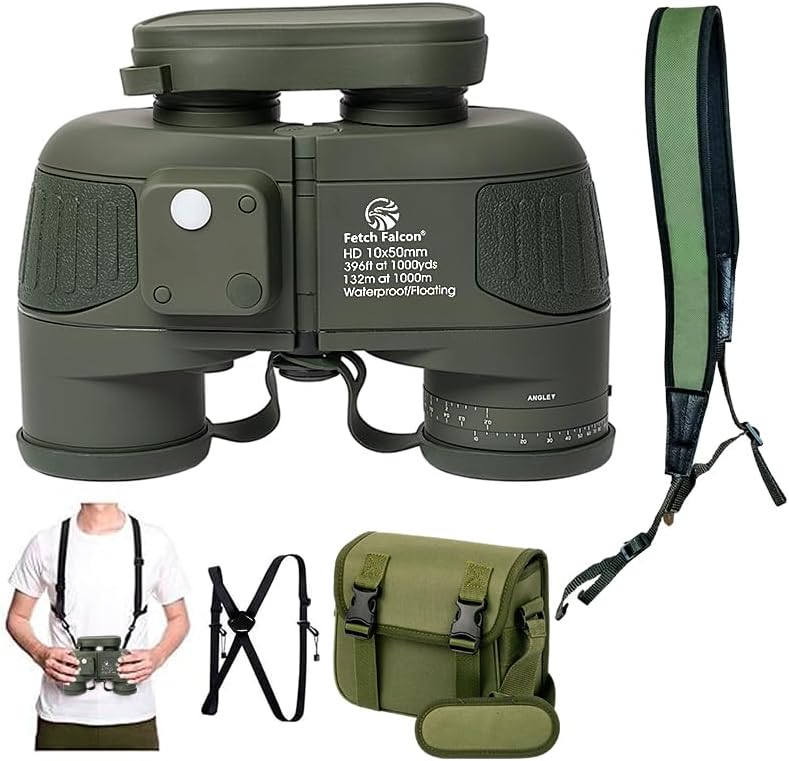 Amazon.com : Fetch Falcon 10x50 High Powered Marine Binoculars ...
