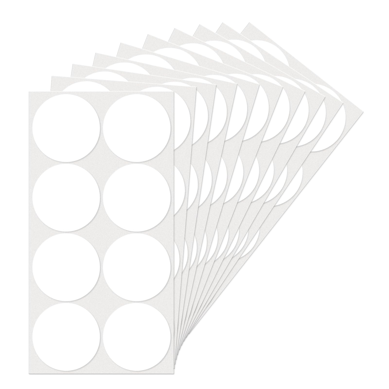 Snapklik.com : YIKIADA White Dot Stickers 2 Inches Round Sticker
