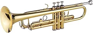 Amazon.com - B Flat Standard Trumpet Bb Key Brass Trumpet with Hard ...
