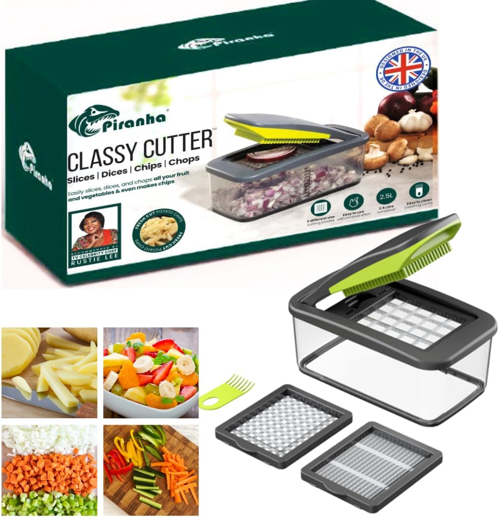 PIRANHA Classy Cutter | Vegetable Dicer | Vegetable Chopper | Salad ...