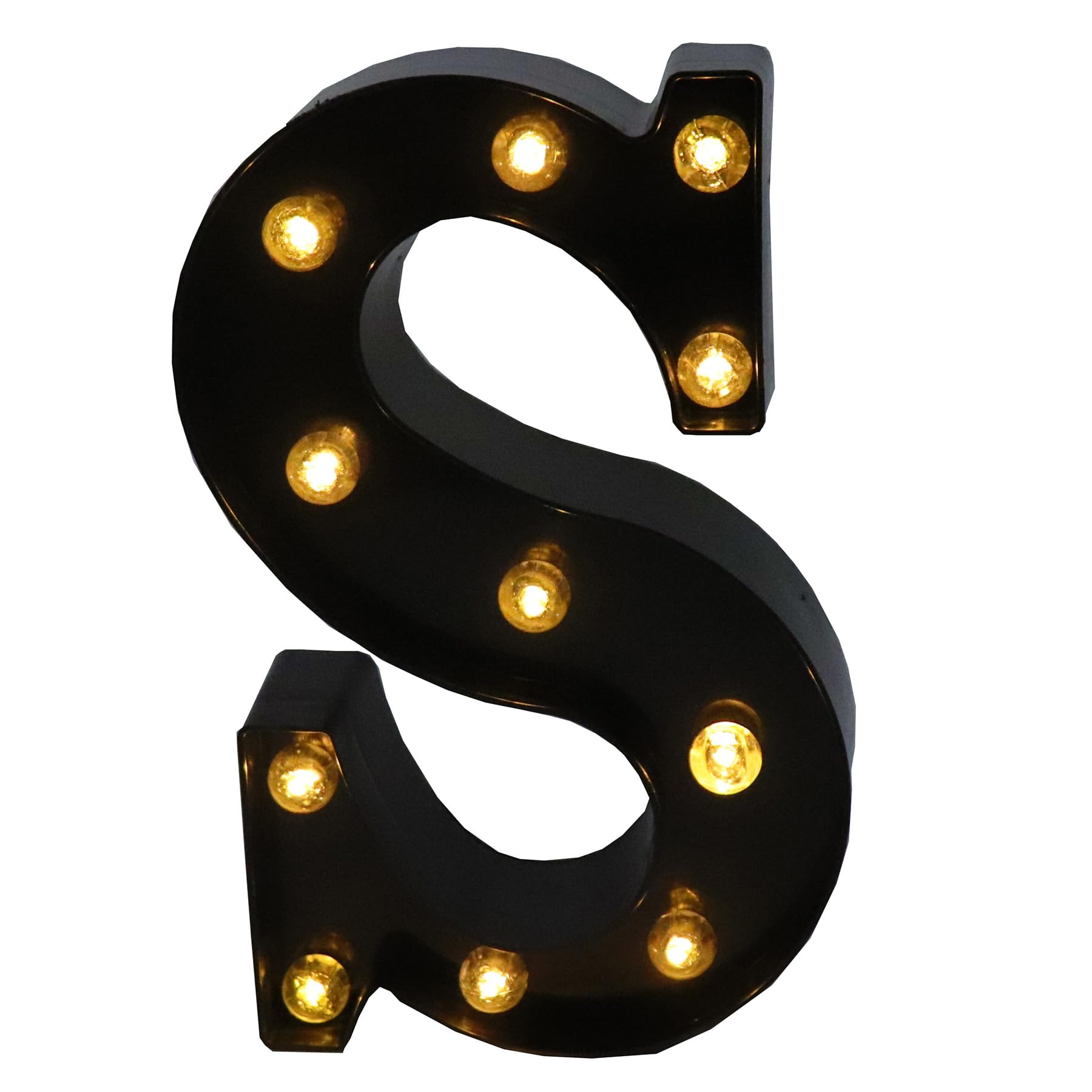 Amazon.com : LED Letter Lights Black Alphabet Marquee Letters Sign ...