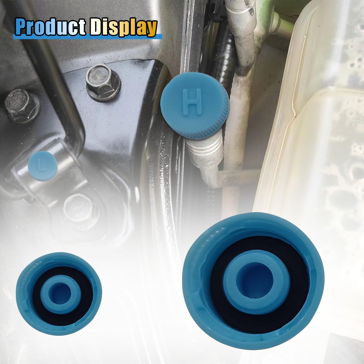 Snapklik.com : 10PCS Car A/C Valve Core Cap, AC Refrigerant Port Cap ...