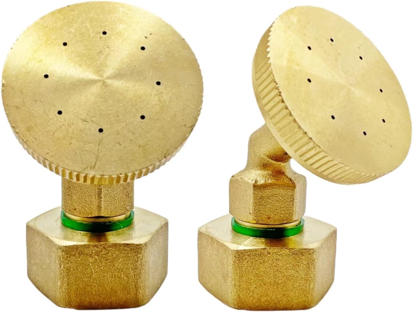 Amazon.com : 2 Pieces Brass Misting Nozzle, 8-Hole Adjustable Sprayer ...