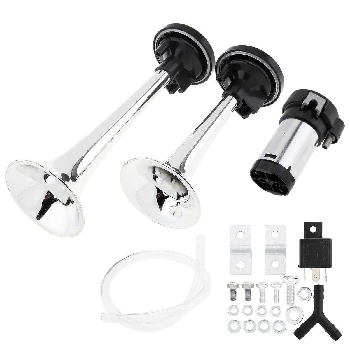 Snapklik.com : Air Horns Kit, DriSentri 12V 178dB Super Loud Dual ...