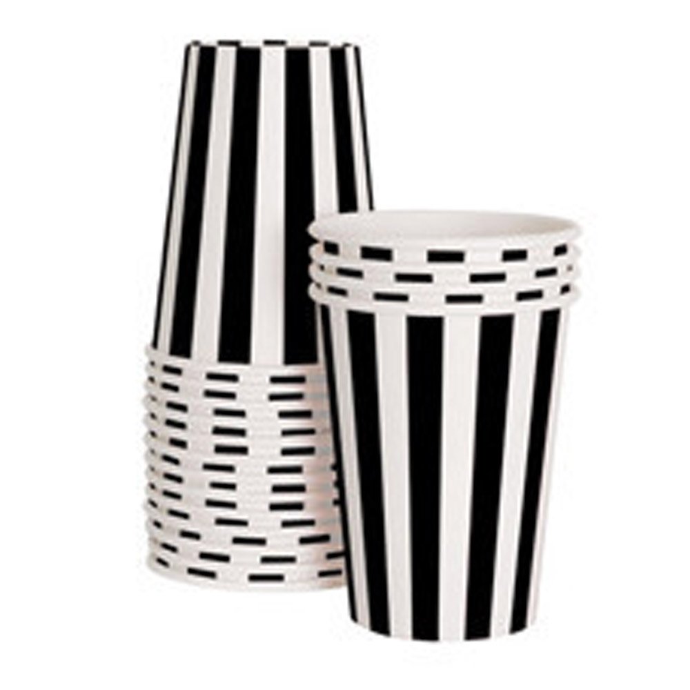 Amazon.com: Paper Eskimo Party Cups, Black Tie, 12-Pack