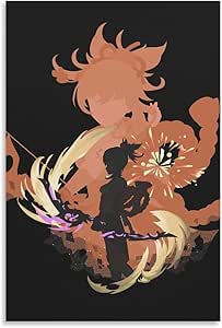 Amazon.com: Yoimiya Poster Canvas Wall Art Posters Gifts Painting ...