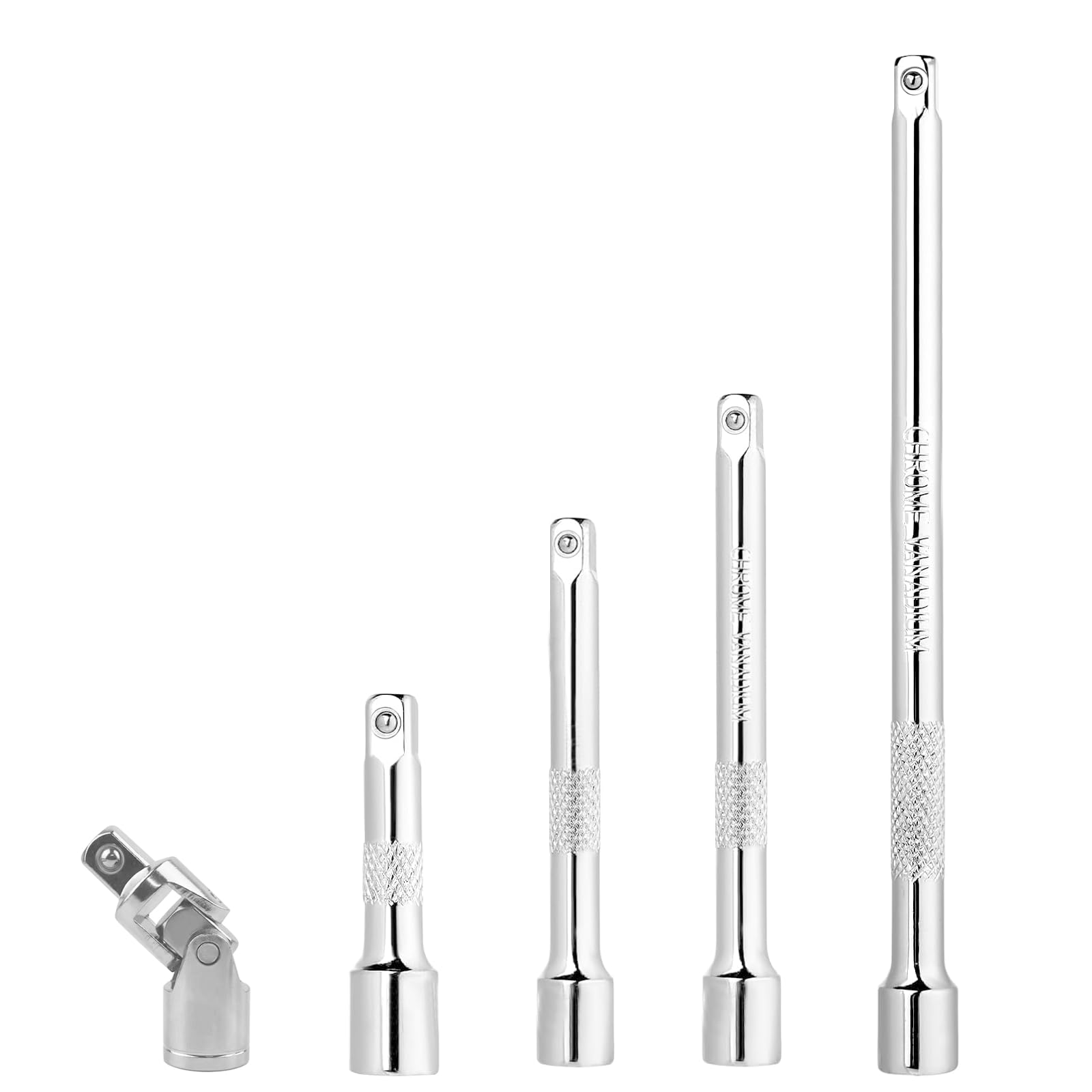 5 Pcs Extension Bar Set,1/4" Socket Extension Set, Include 4 Pcs ...
