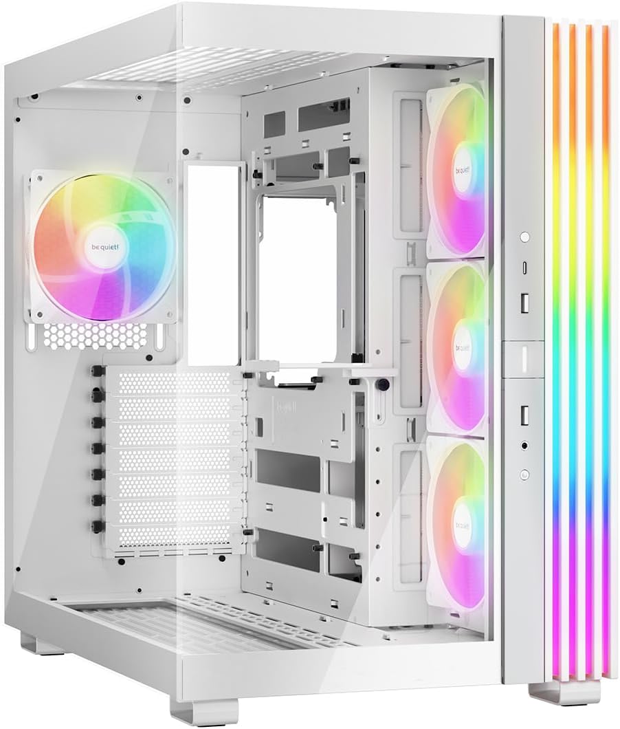 be quiet! Light Base 600 LX White PC Case, Stunning Panoramic View ...