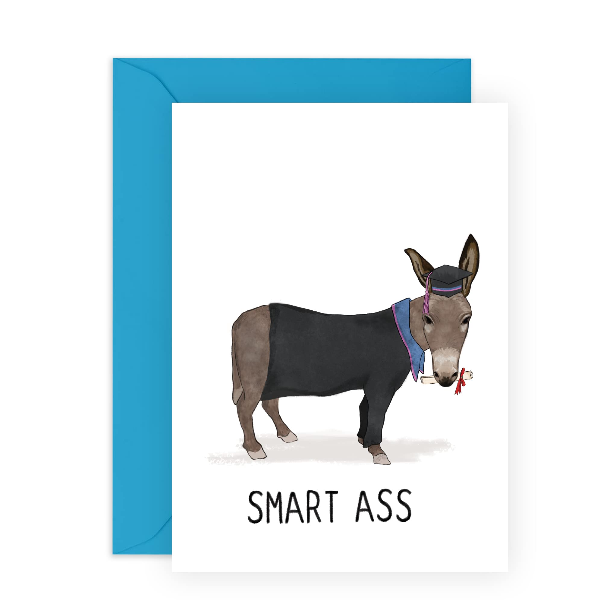 Central 23 Funny Graduation Card - Well Done Card - 'Smart Ass Donkey ...
