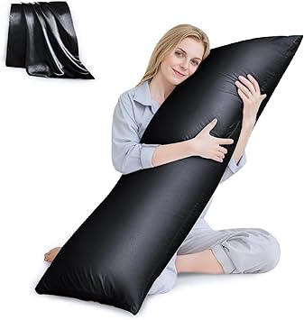 Amazon.com: HUXMEYSON Body Pillow with Satin Pillowcase, Cooling Body ...
