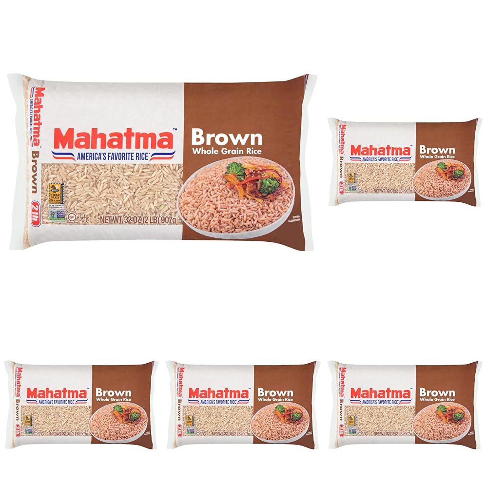 Amazon.com : Mahatma Whole-Grain Brown Rice, 32-Ounce Bag of Rice ...