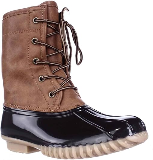 Amazon.com | The Original Duck Boot Arianna Boots TanBrown 8.5M | Rain ...