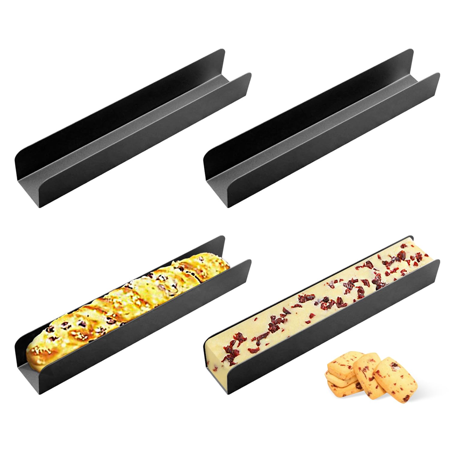 Amazon.com: U-Shape Biscuit Cake Bread Mold, Non-Stick Cranberry Cookie ...