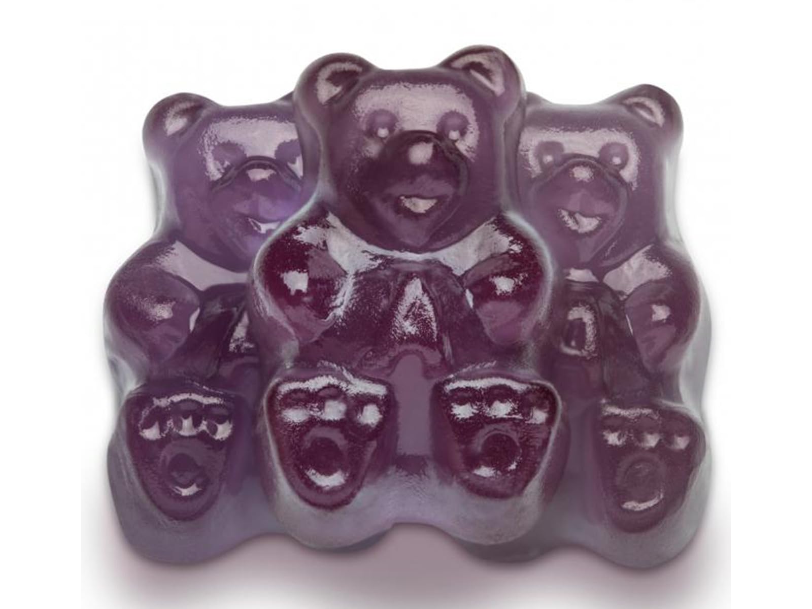 Amazon.com: Beulah's Grape Gummy Bears, 1 Pound Package, 130 Pieces of ...