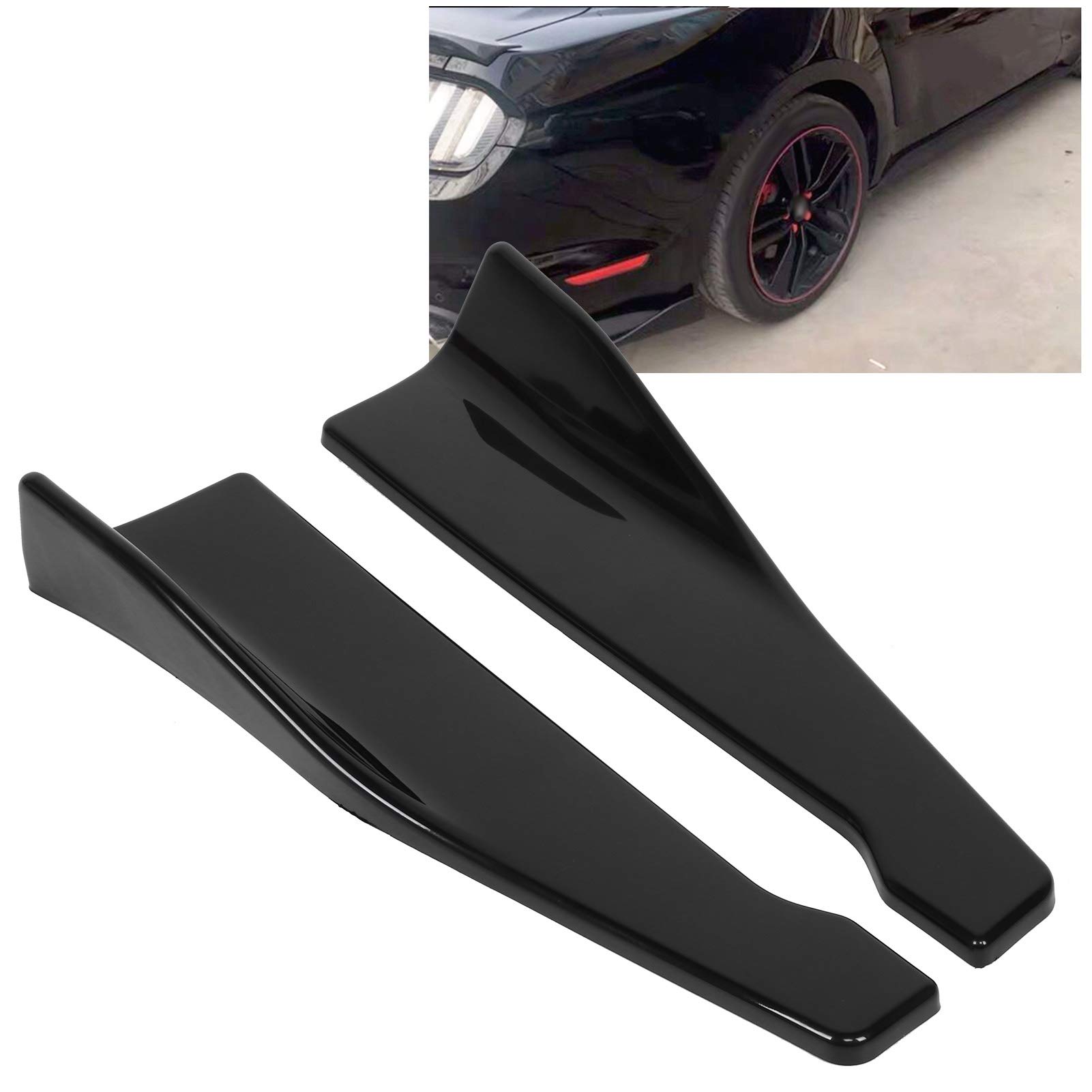 Fydun Car Rear Bumper Splitter 2pcs Rear Bumper Splitter Lip Protection ...