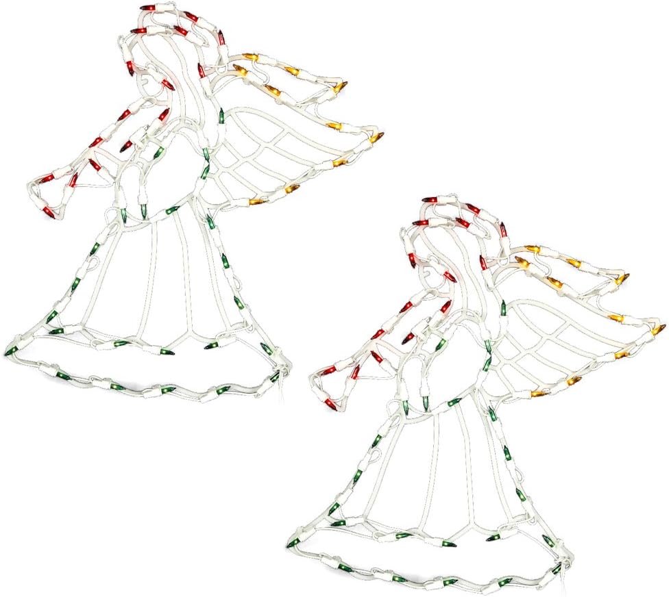 Amazon.com: 50lt Angel Window Decor Set Of 2 : Home & Kitchen