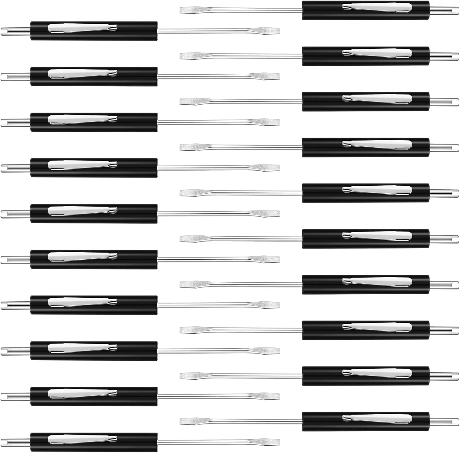 20 Pcs Pocket Screwdriver Double End Mini Screwdriver Set Dual-use ...