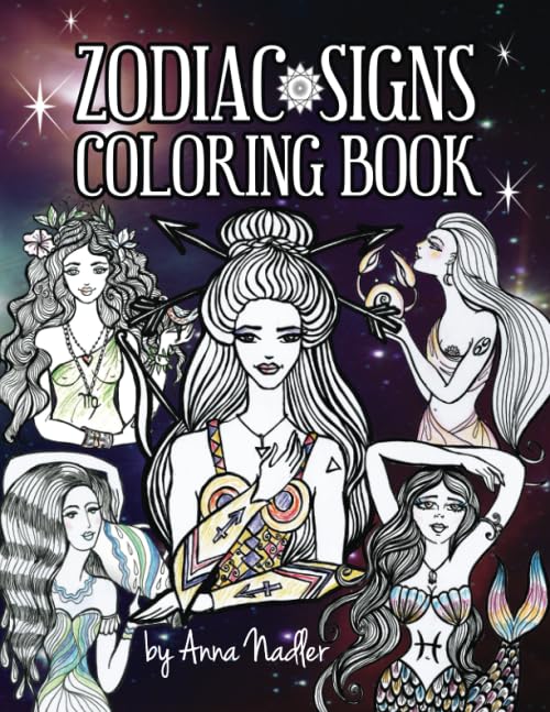 Amazon.com: Zodiac Signs Coloring Book: A delightful collection of ...
