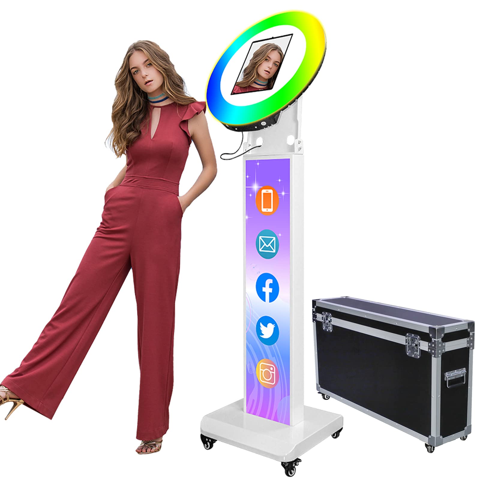 Amazon.com: HITUGU Portable Photo Booth for iPad 10.2in 10.9in 11in 12 ...