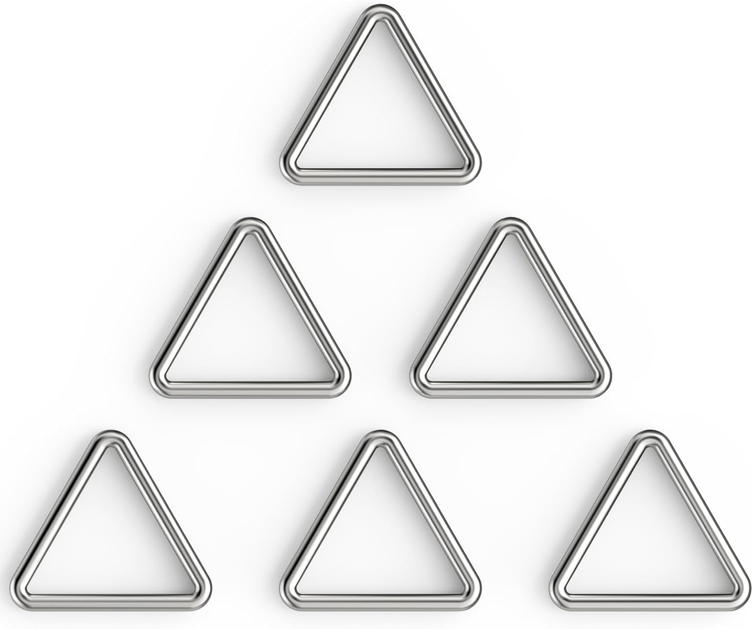 Amazon.com: BEYOURD 2 inch Metal Triangle Rings, Solid Welded Stainless ...
