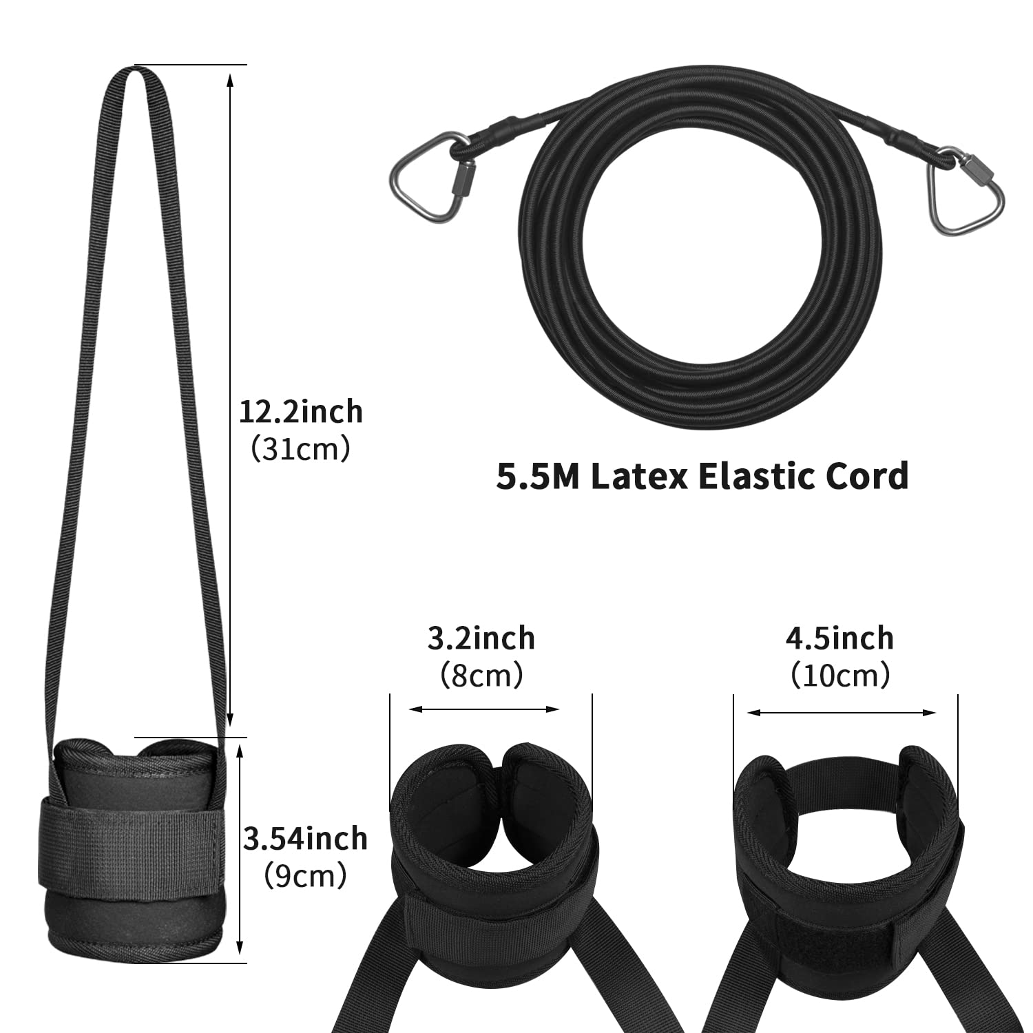 Snapklik.com : Swim Ankle Strap Stationary Swimming Resistance Strap ...