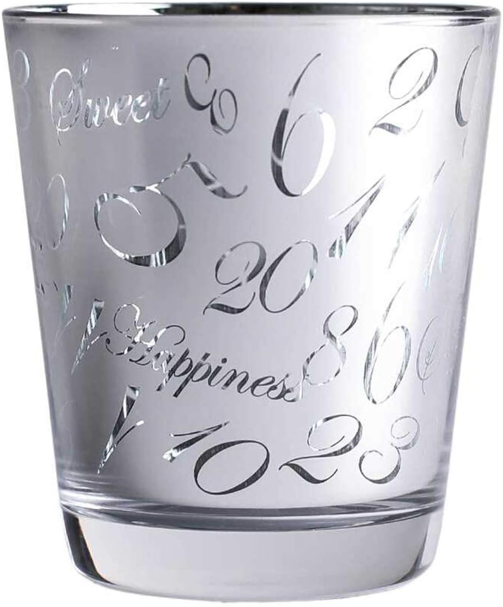 Amazon.com | 7 oz Creative Mirror Crystal Glass Cup, winebowl,Water ...