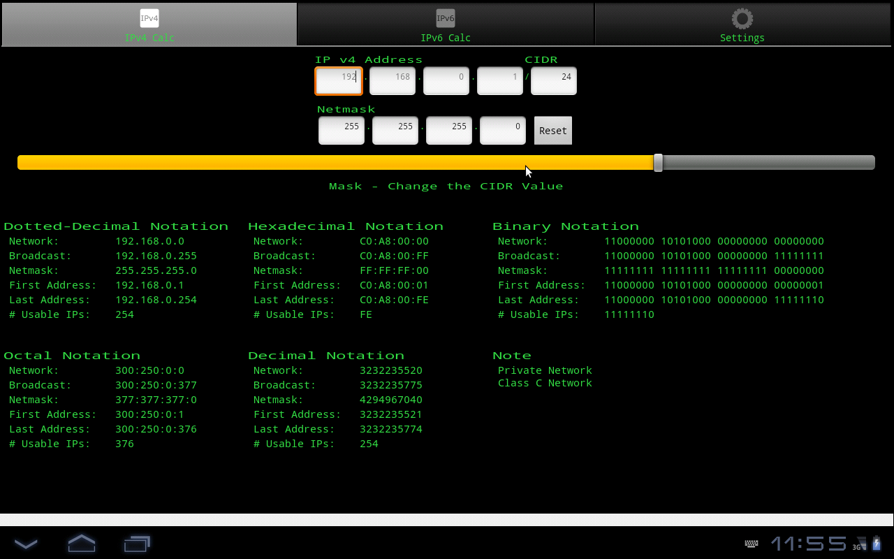 IP Network Calculator - App on Amazon Appstore