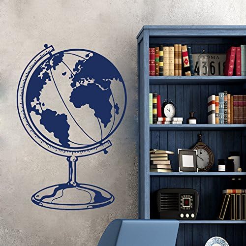 Amazon.com: Wall Decals World Map Globe Earth Continents Countries ...