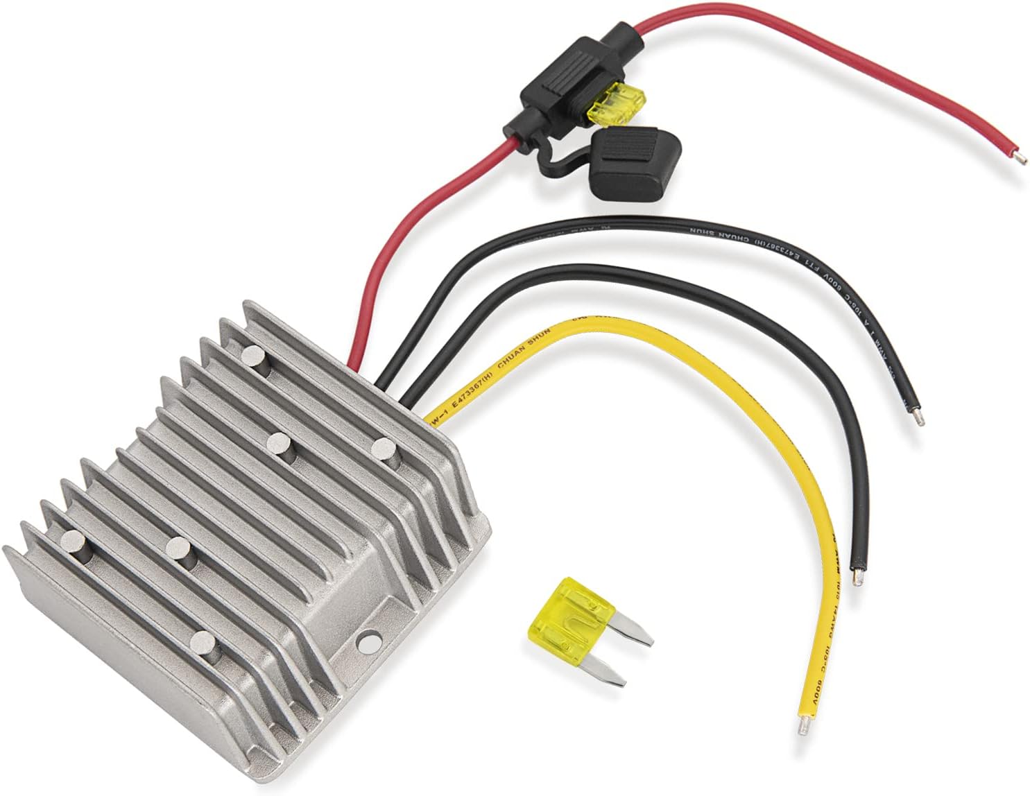 Amazon.com: Club Car 48V to 12V Converter - 20A 240W Waterproof Voltage Regulator for Golf Cart ...