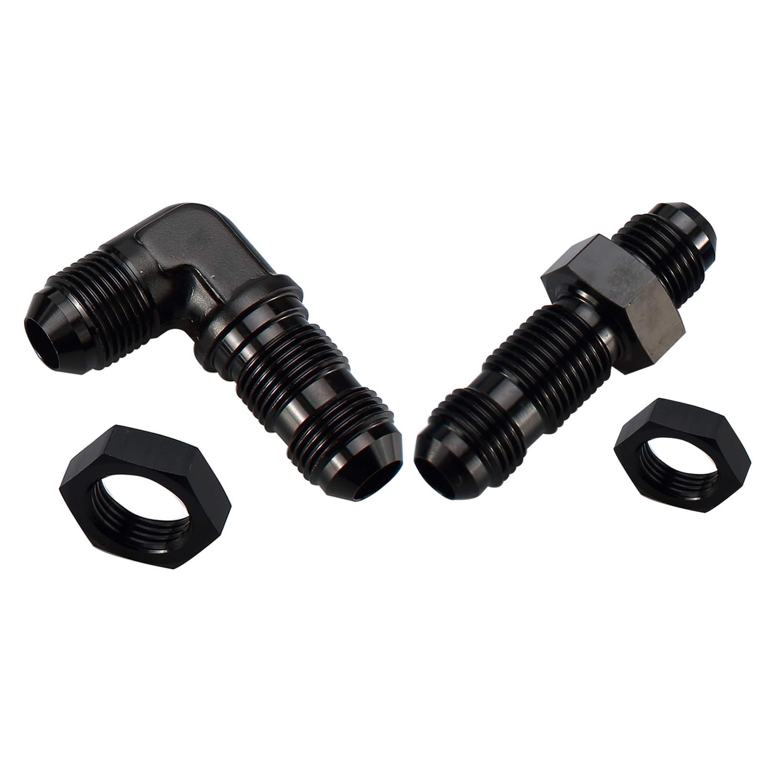 Amazon.com: AC PERFORMANCE 2PCS 4AN Aluminum Bulkhead Fuel Fitting with ...