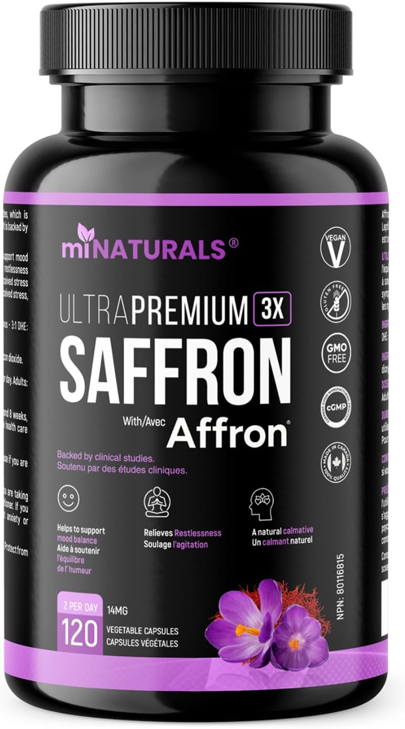Saffron Supplements | 120 Capsules/Pills by miNATURALS | 100% Pure ...