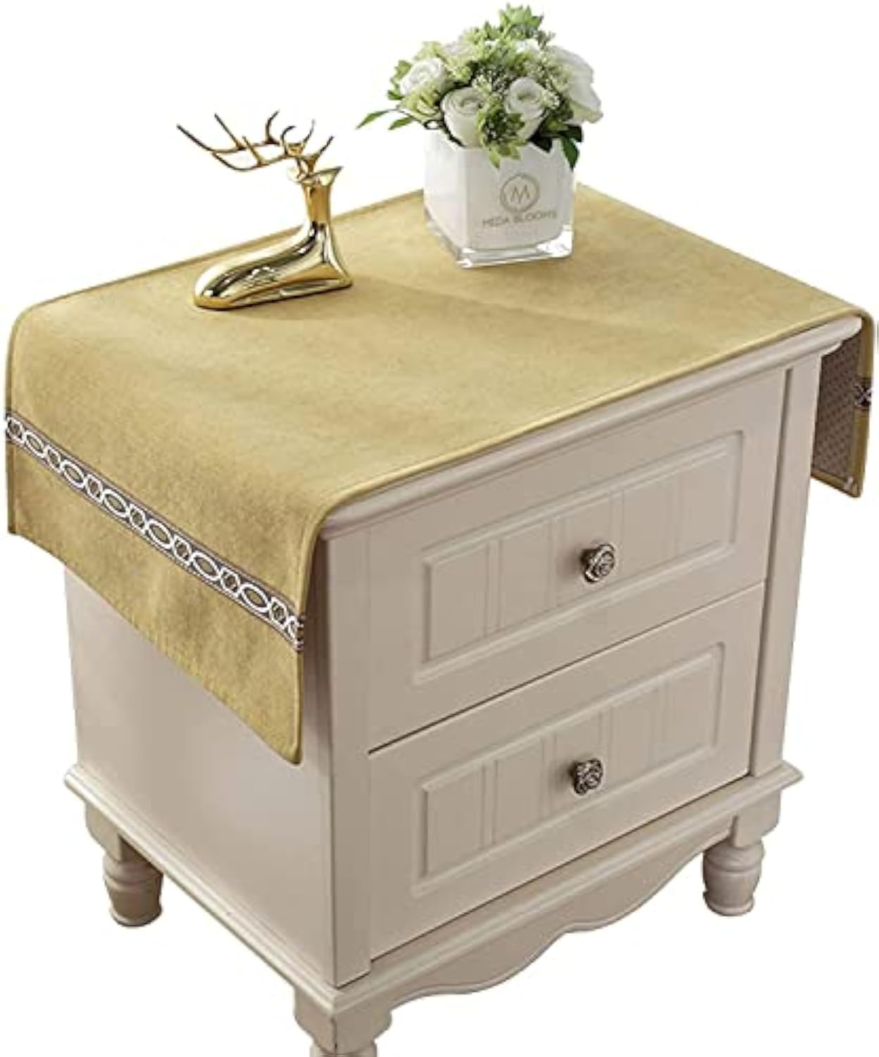 Amazon.com: Singring Bedside Tablecloth Bedside Table Cover Nightstand ...