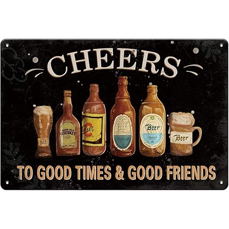Amazon.com : Ysirseu Cheers Bar Sign Classic Sitcom TV Show Pub Boston ...