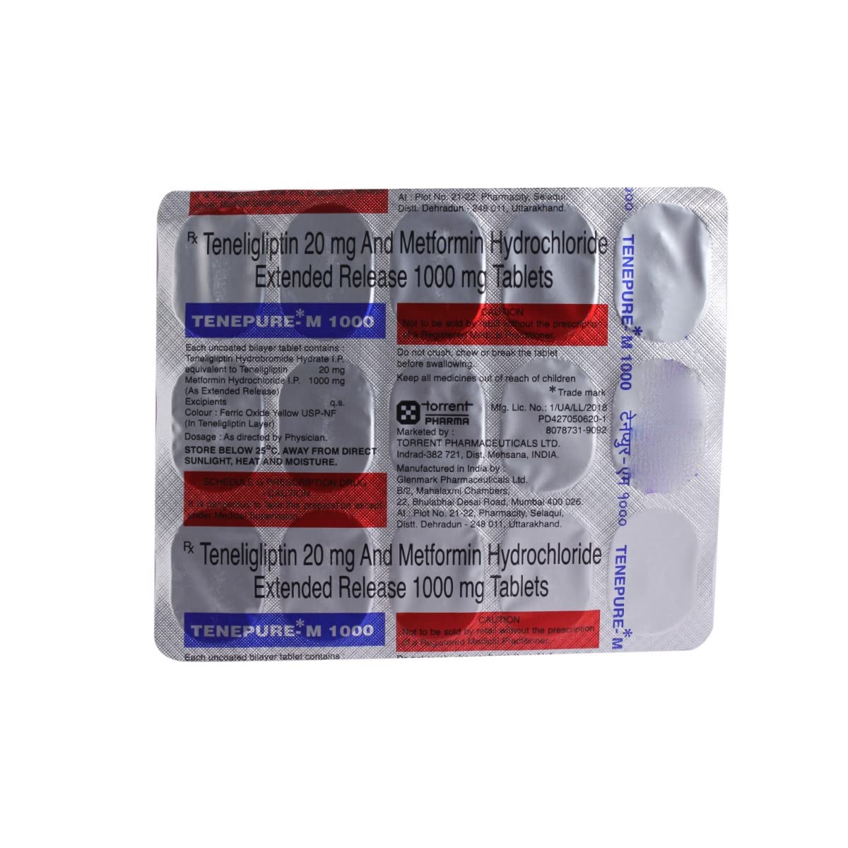 Tenepure-M 1000 - Strip of 15 Tablets : Amazon.in: Health & Personal Care