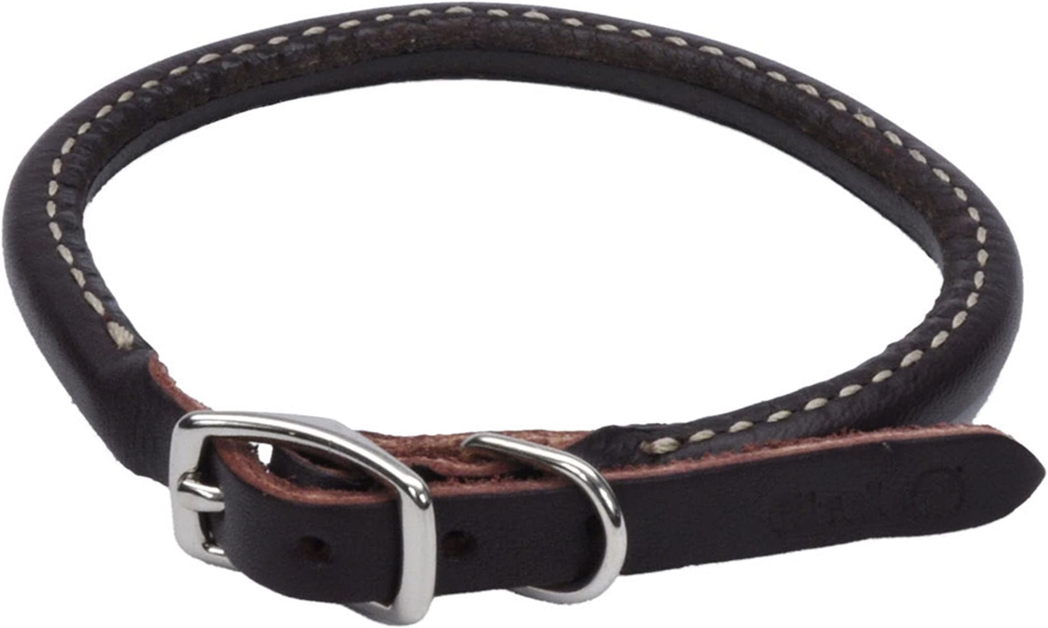 Amazon.com : CollarDirect Rolled Leather Dog Collar, Soft Padded Round ...