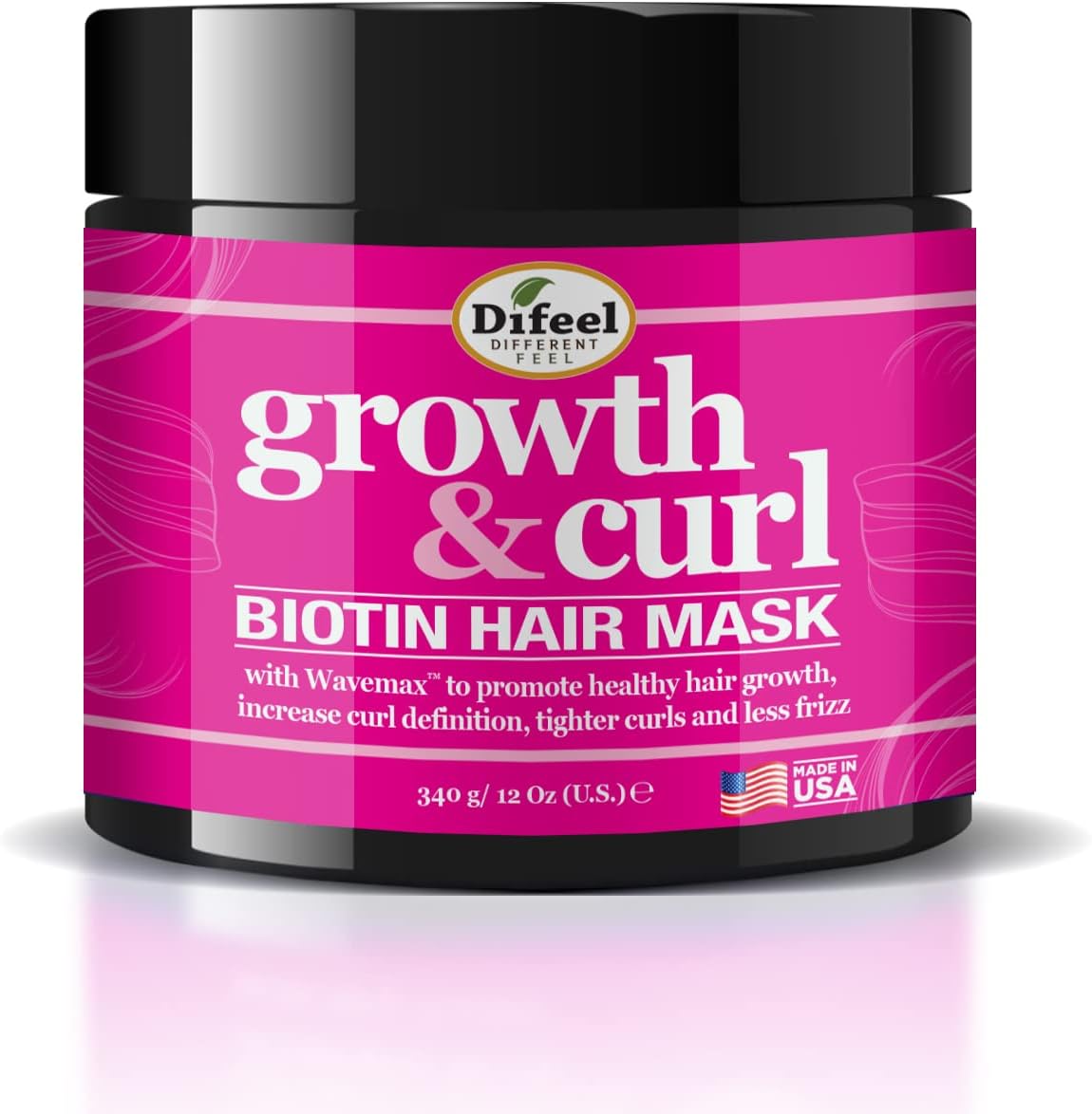 Amazon.com: Difeel Growth and Curl Biotin Shampoo 12 oz. - Curly Hair ...